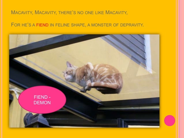 Poem 4 Macavity the mystery cat - T.S.Eliot | PPTX