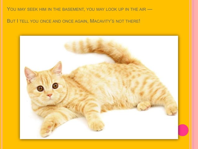 Poem 4 Macavity the mystery cat - T.S.Eliot | PPTX