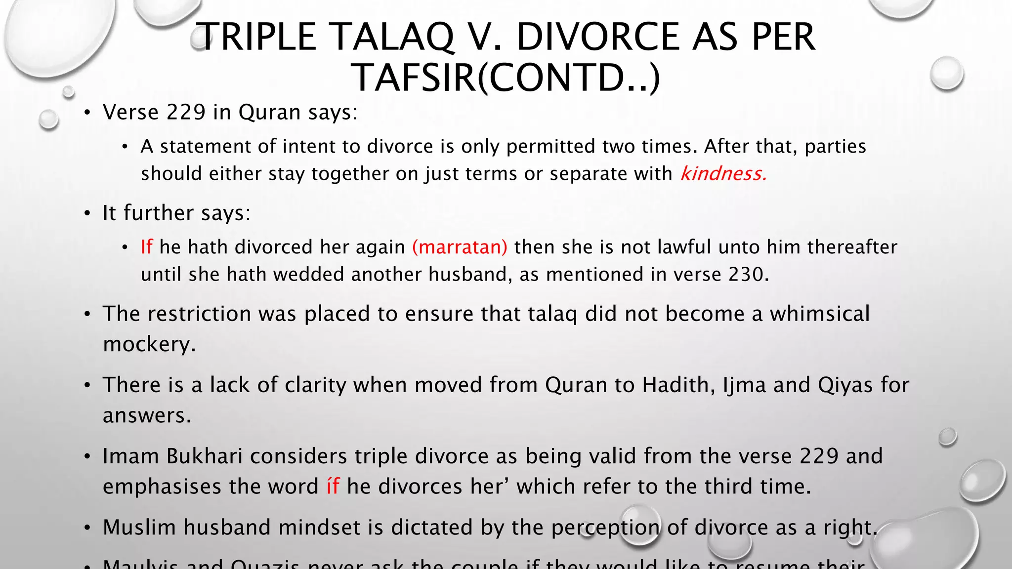 Islam and the Indian judiciary with reference to Talaq-e-biddat | PPT