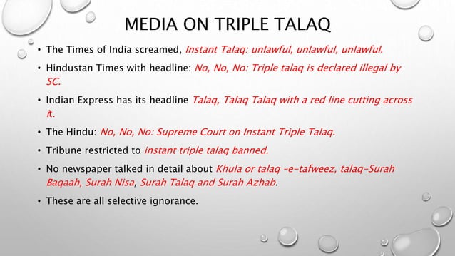 Islam and the Indian judiciary with reference to Talaq-e-biddat | PPT