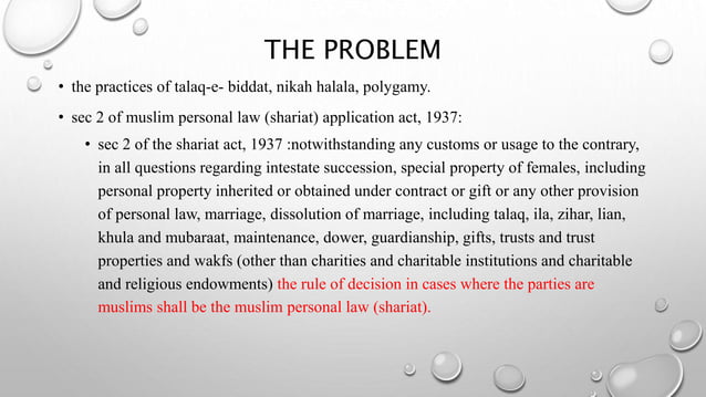 Islam and the Indian judiciary with reference to Talaq-e-biddat | PPT
