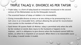 Islam and the Indian judiciary with reference to Talaq-e-biddat | PPT