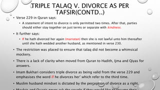 Islam and the Indian judiciary with reference to Talaq-e-biddat | PPT