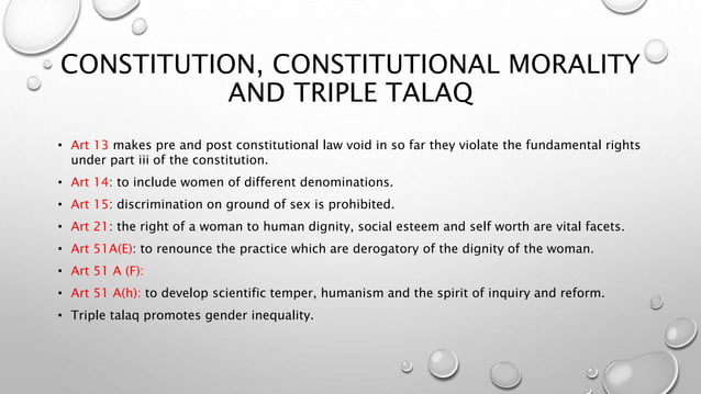 Islam and the Indian judiciary with reference to Talaq-e-biddat | PPT