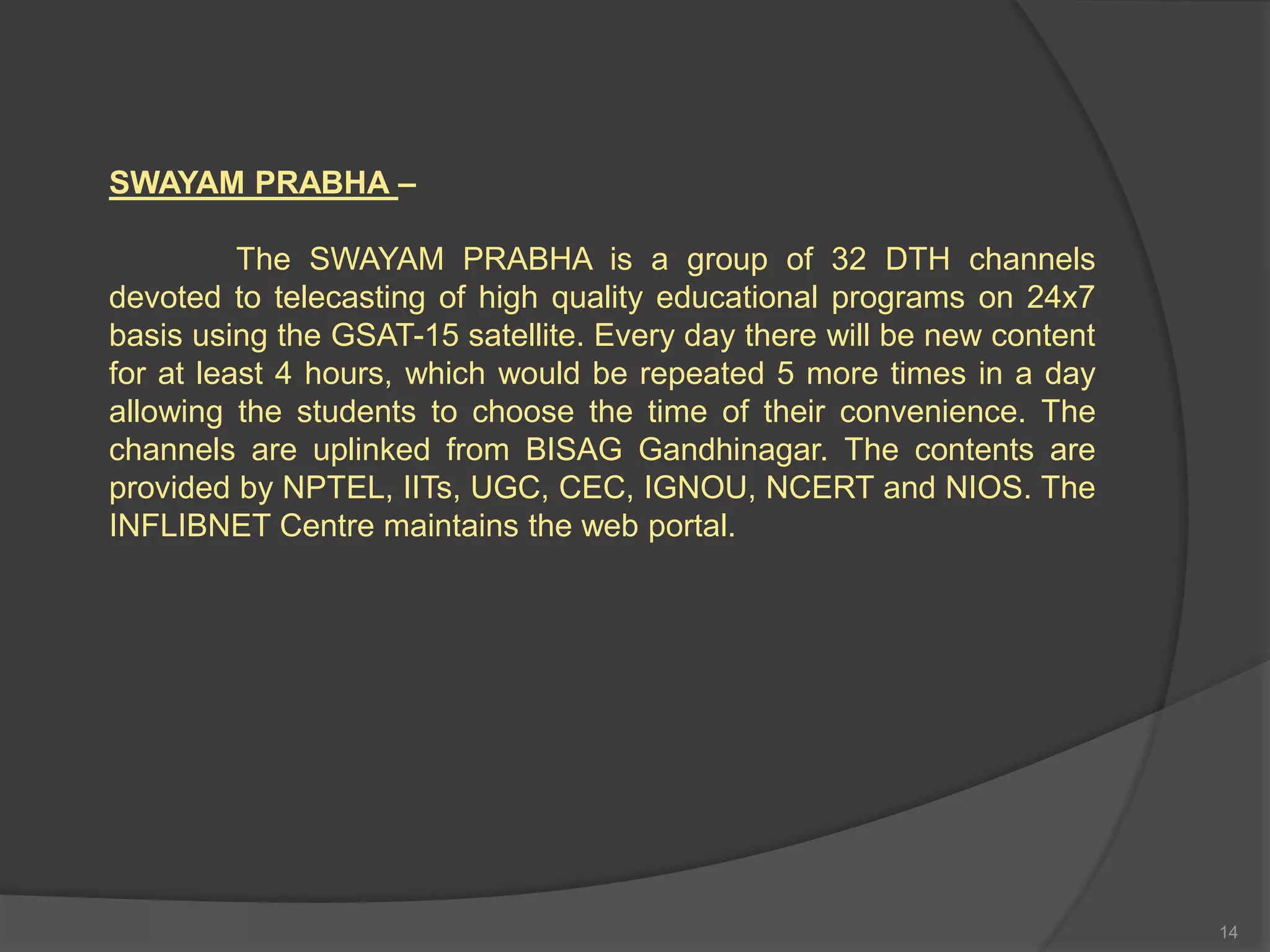 EDUCATIONAL TELEVISION PROGRAMMES | PPTX