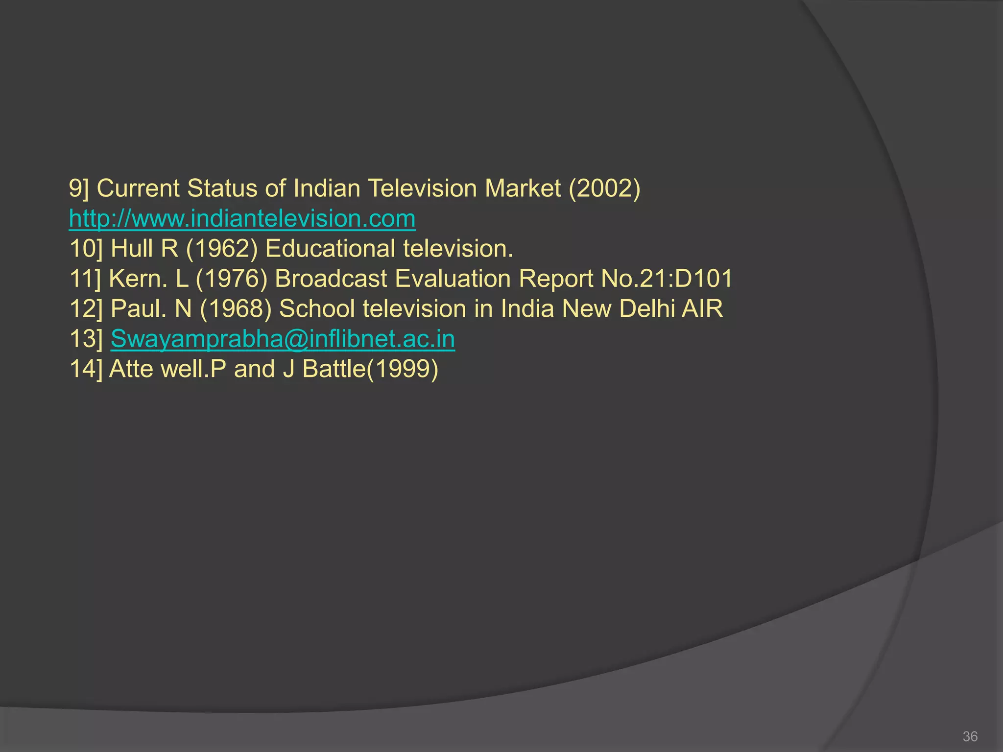 EDUCATIONAL TELEVISION PROGRAMMES | PPTX