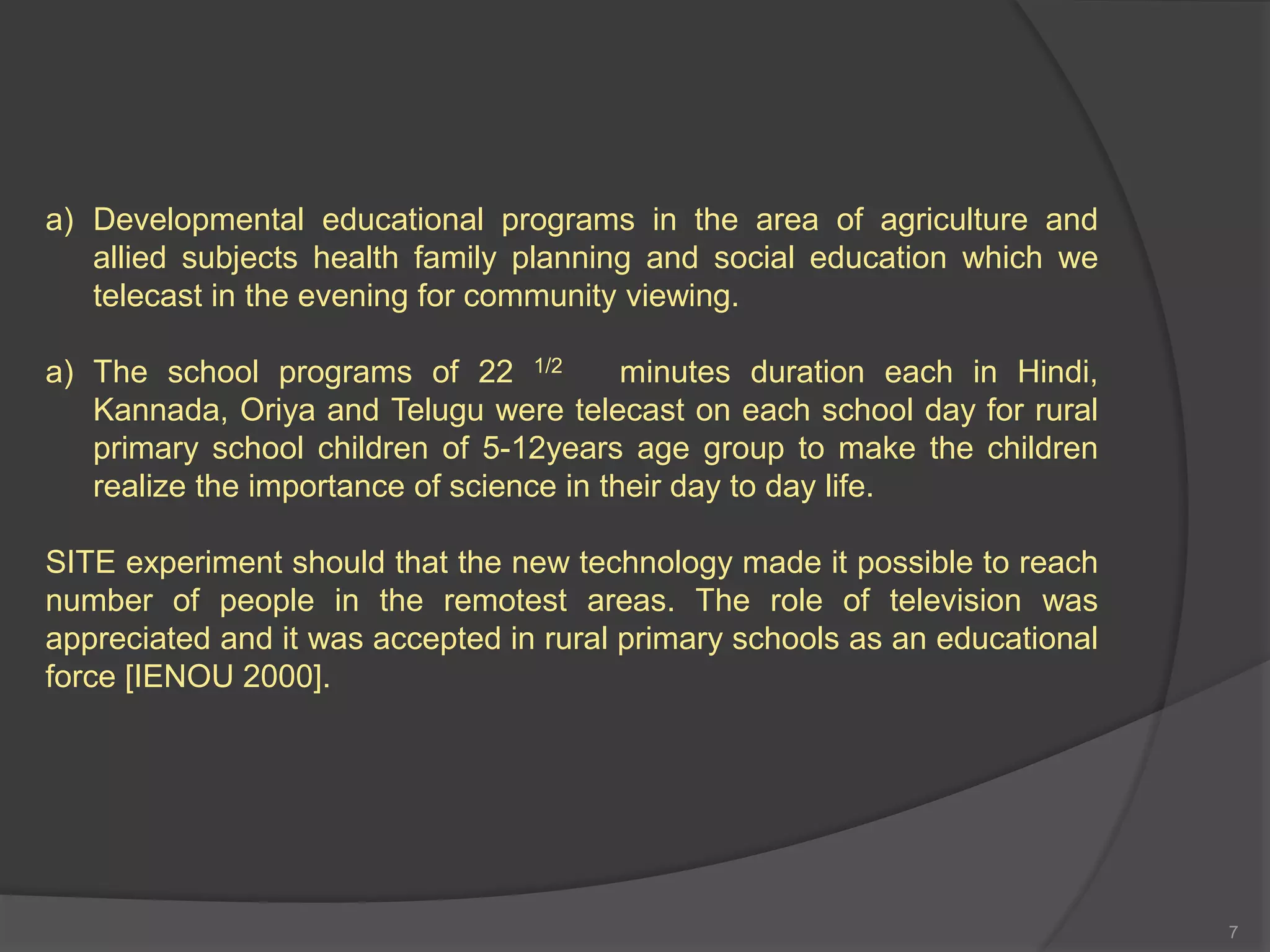 EDUCATIONAL TELEVISION PROGRAMMES | PPTX