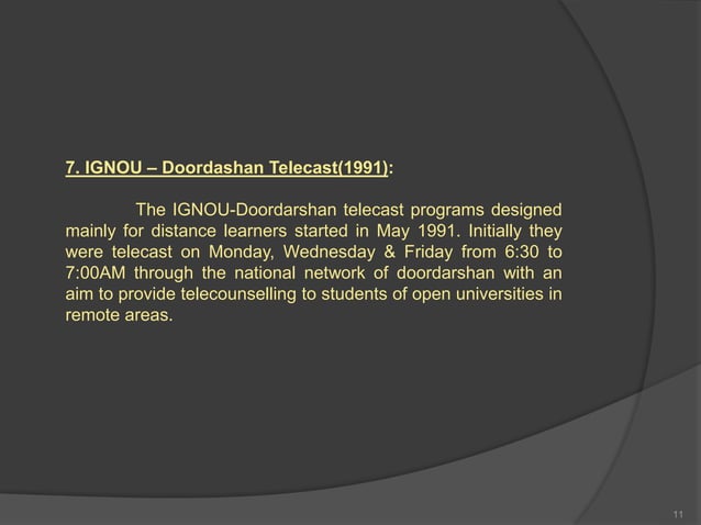 EDUCATIONAL TELEVISION PROGRAMMES | PPTX | History | Genres