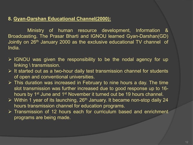 EDUCATIONAL TELEVISION PROGRAMMES | PPTX | History | Genres