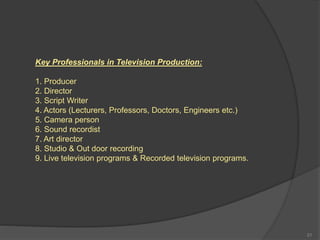 EDUCATIONAL TELEVISION PROGRAMMES | PPTX