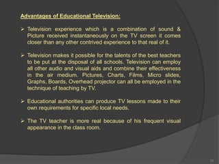 EDUCATIONAL TELEVISION PROGRAMMES | PPTX