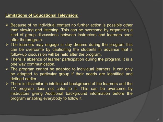 EDUCATIONAL TELEVISION PROGRAMMES | PPTX | History | Genres