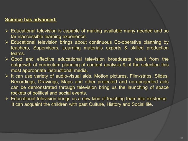 EDUCATIONAL TELEVISION PROGRAMMES | PPTX | History | Genres