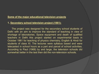 EDUCATIONAL TELEVISION PROGRAMMES | PPTX