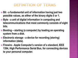 computer hardware servicing lesson 2 ppt | PPTX