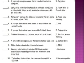 computer hardware servicing lesson 2 ppt | PPTX