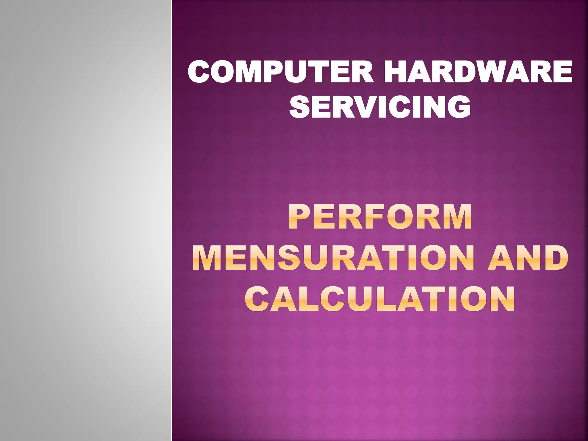computer hardware servicing powerpointpres | PPT | Free Download