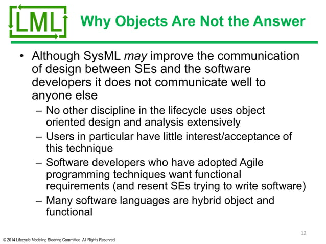 Lifecycle Modeling Language Tutorial by Dr. Dam and Dr. Vaneman | PPTX