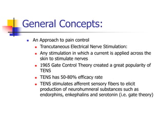 TENS ELECTRICAL NERVE STIMULATION 22.ppt