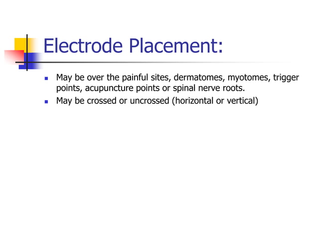 TENS | PPT | Brain and Nervous System Disorders | Diseases and Conditions