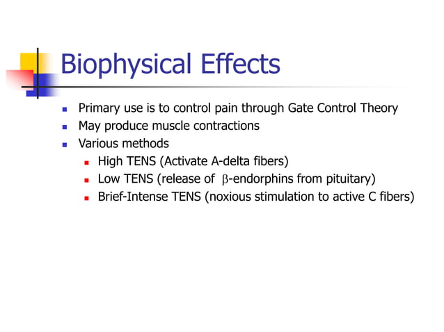 TENS | PPT | Brain and Nervous System Disorders | Diseases and Conditions