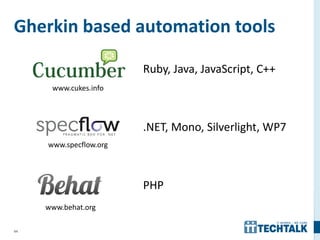 Specification-By-Example with Gherkin | PPT
