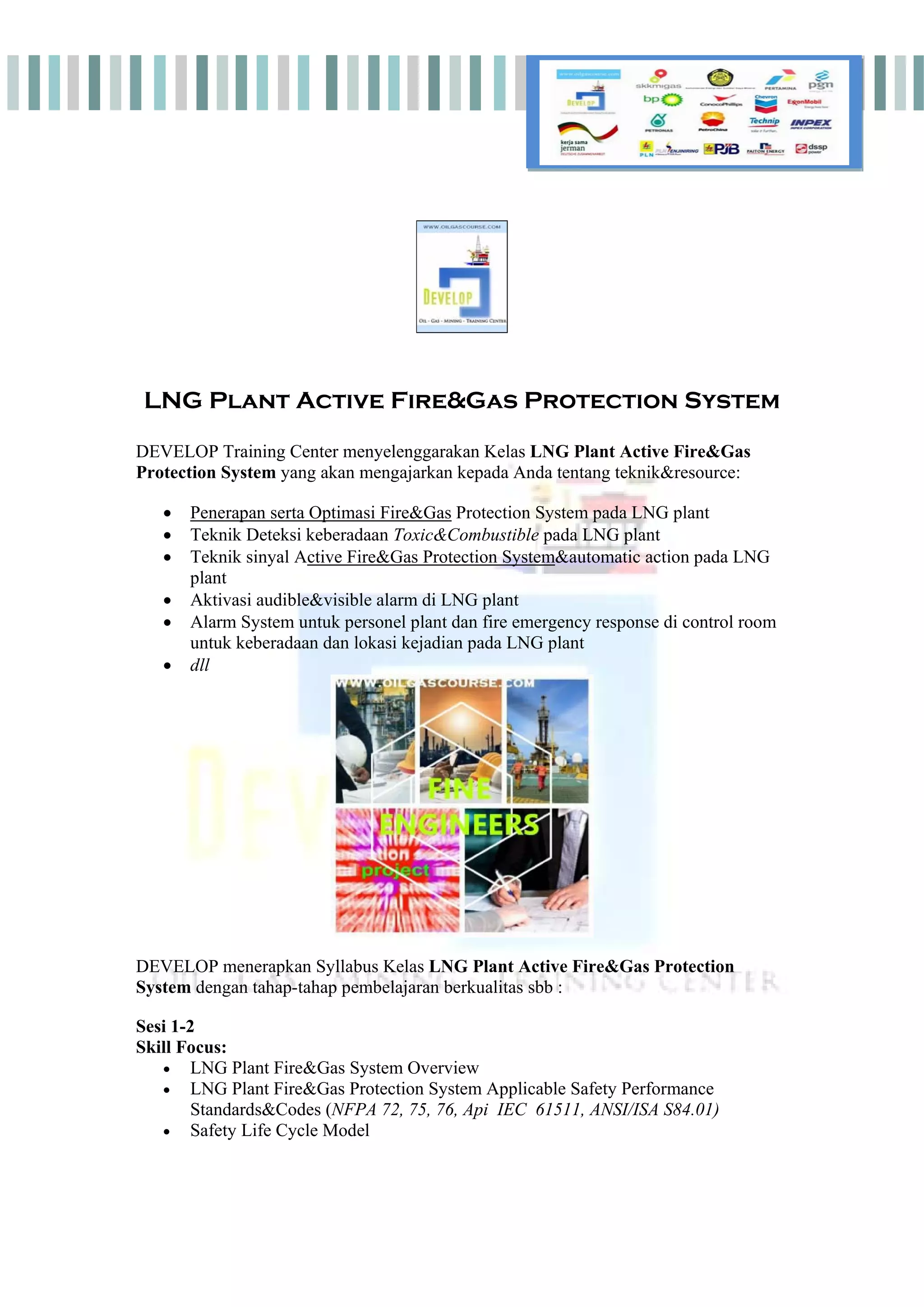 LNG Plant Active Fire&Gas Protection System Training | PDF