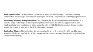 Logic Synthesis | PDF