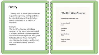 Five Major Types of Genres in Literature and Examples | PPT