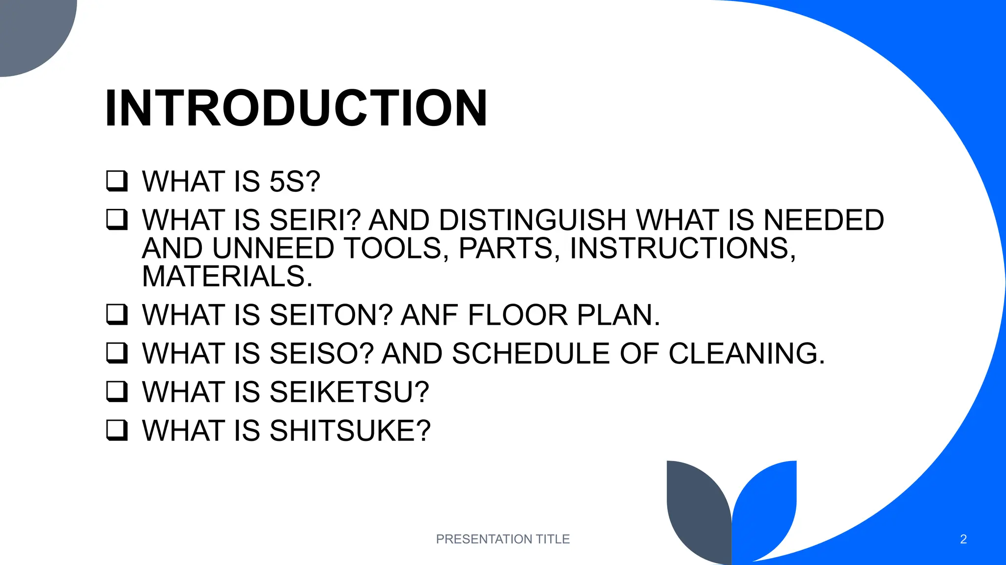 T.L.E 5S's (Seiri, Seiton, Seiso, Seiketsu, Shitsuke).pptx