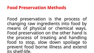 T.L.E PPT 1ST QUARTER WEEK 8.ppt food preservation, different ways to ...