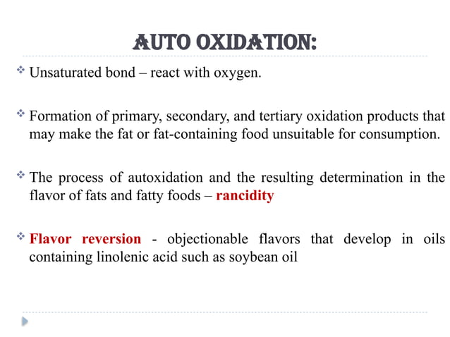 Types of oxidation and factors affecting it. | PPT