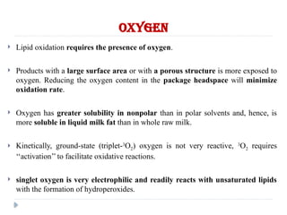 Types of oxidation and factors affecting it. | PPTX