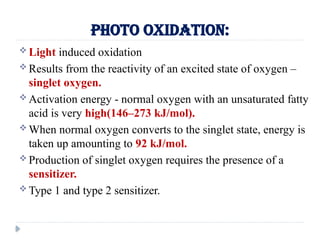 Types of oxidation and factors affecting it. | PPT