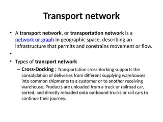 t-3 transportION PPT FOR BBA AND MBA STUDENTS | PPT