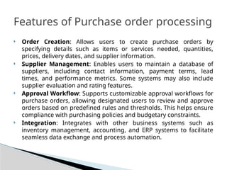 PURCHASE ORDER PPT FOR BBA AND MBA STUDENTS | PPTX