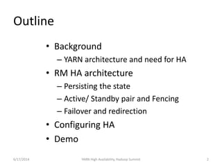 YARN High Availability | PPT