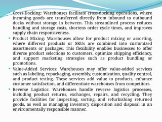WAREHOUSE MANAGEMENT PPT FOR BBA AND MBA STUDENTS | PPTX