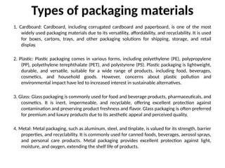 T-6 Packaging.pptx PACKAGING PPT FOR BBA AND MBA STUDENTS | PPTX