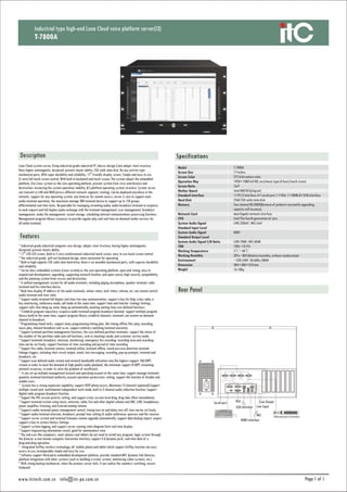 T 7800 series ip intercom & pa system server t-7800 a | PDF
