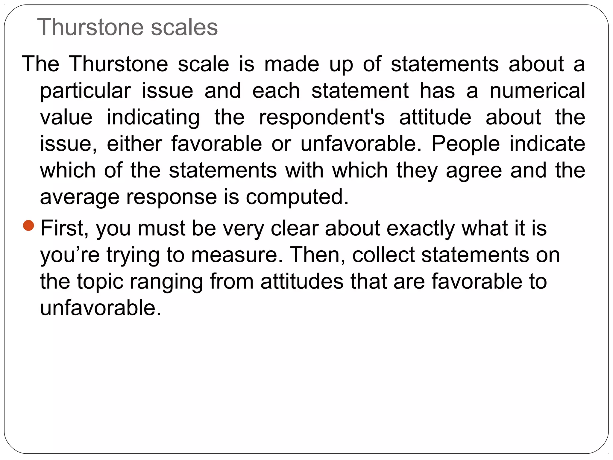 attitude mesurement and scaling | PPT
