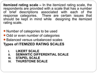 attitude mesurement and scaling | PPT