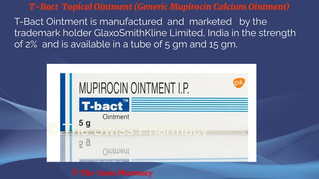 T-Bact Topical Ointment (Generic Mupirocin Calcium Ointment) | PDF ...