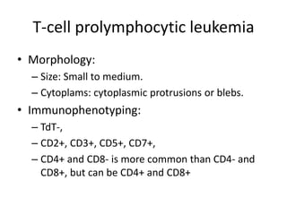 T cell and NK-cell neoplasms | PPTX