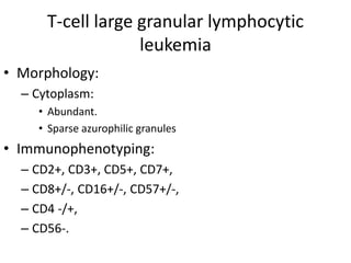 T cell and NK-cell neoplasms | PPTX