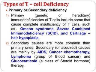 T - cell Deficiency | PPT