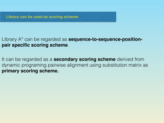 T coffee algorithm dissection | PDF