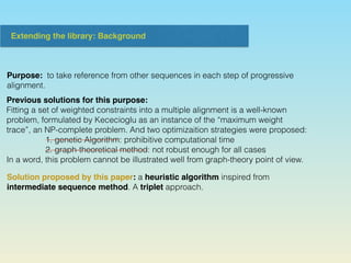 T coffee algorithm dissection | PDF