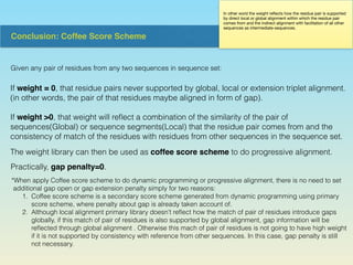 T coffee algorithm dissection | PDF