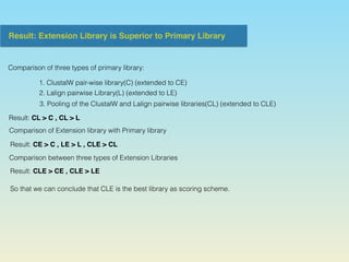 T coffee algorithm dissection | PDF